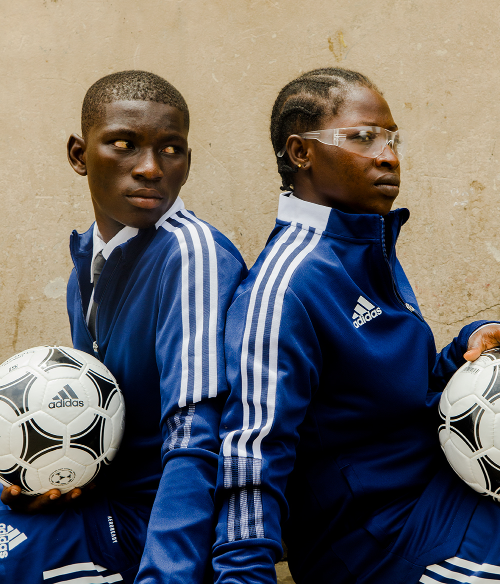 David Nana Opoku Ansah and Lawrie Abei celebrate the soccer games of ...